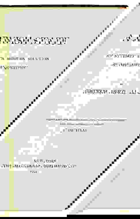 Herzl, Theodor. The Jewish State. Auction