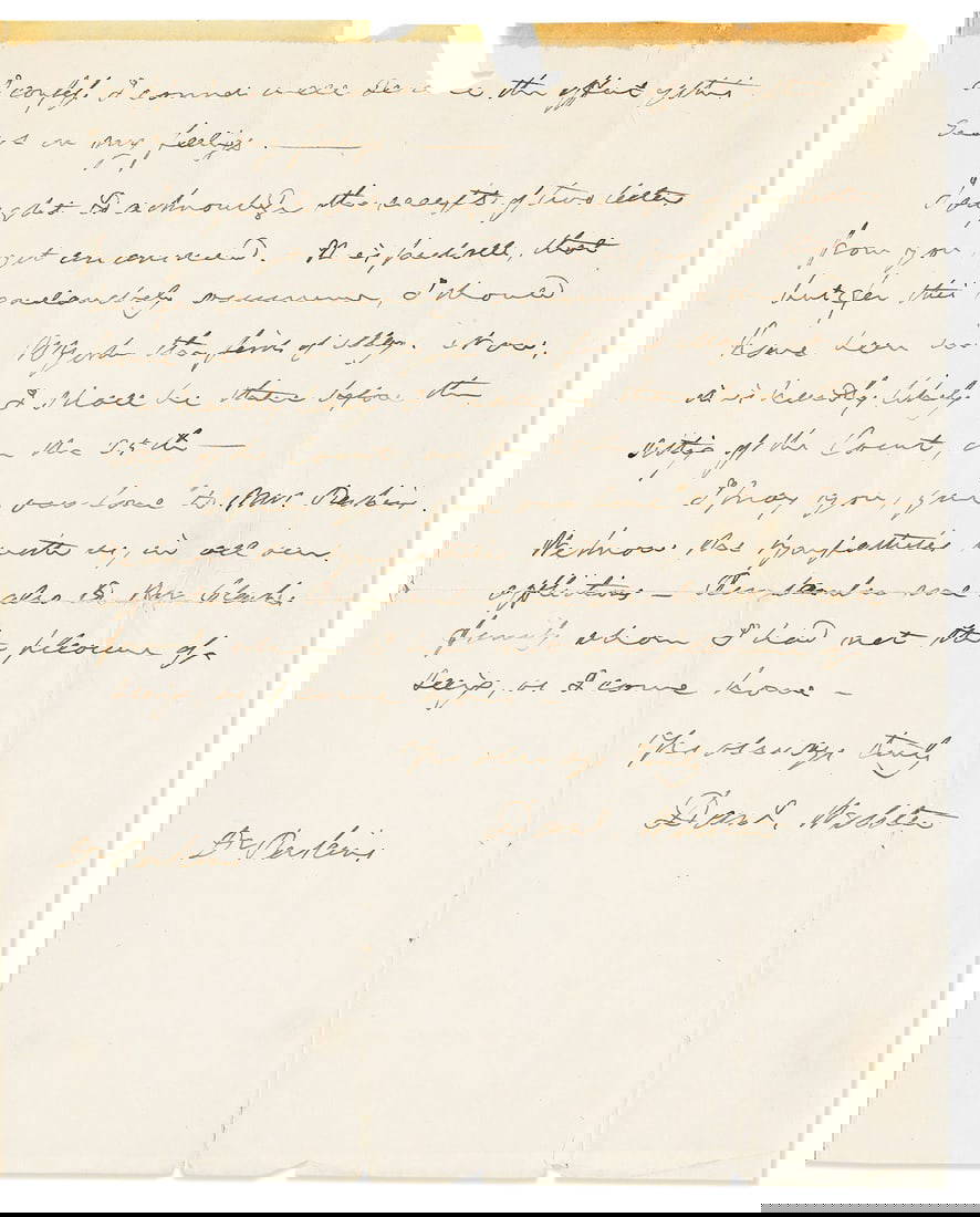 Webster, Daniel. Autograph Letter Signed, "dan'l Webster," Auction