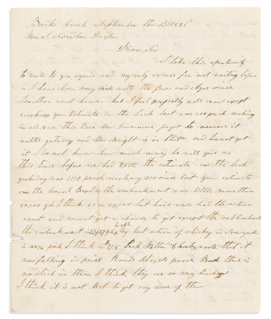 (slavery.) Group Of Letters And Documents Relating To Enslaved People ...
