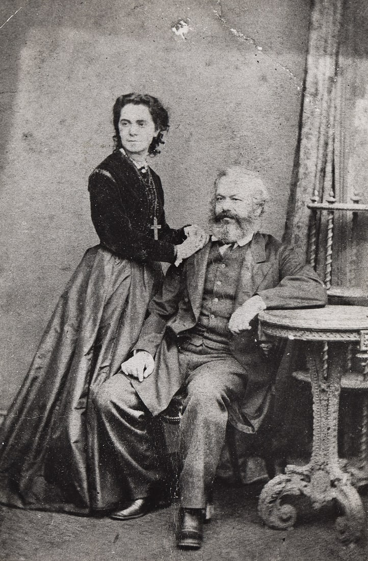 (the Communist Manifesto) Karl Marx (1818 1883) And His Daughter Jenny ...