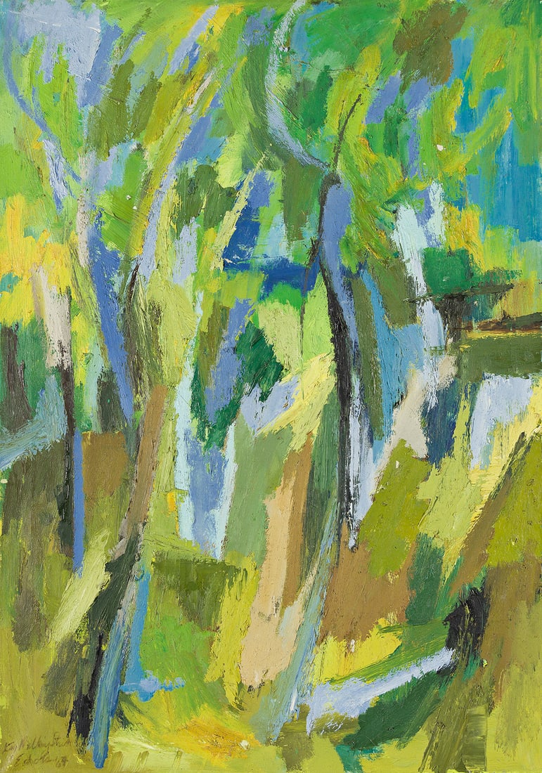 Kay Walkingstick Untitled (landscape). Auction