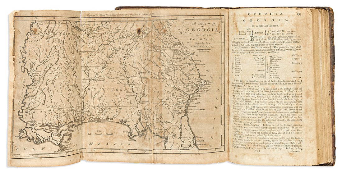 (geography.) Jedidiah Morse. The American Universal Geography, Auction