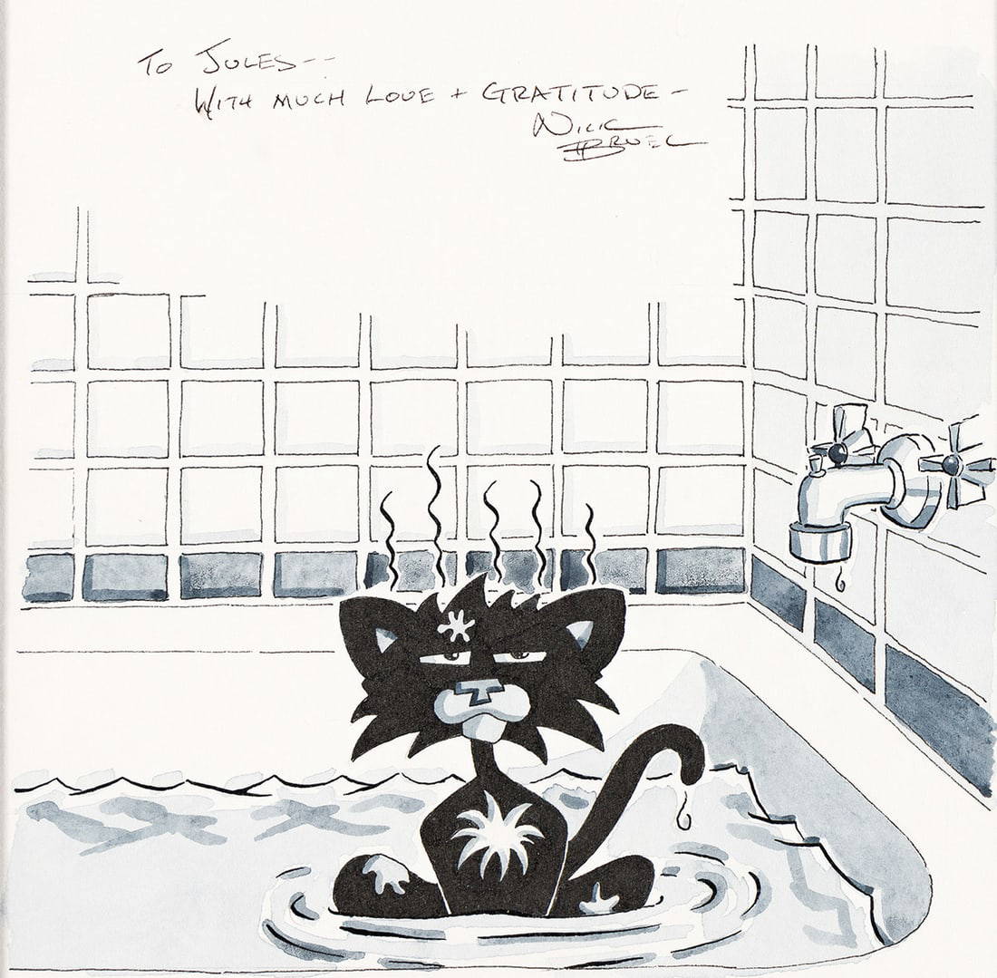 Nick Bruel (1978-) "bad Kitty Gets A Bath." Auction
