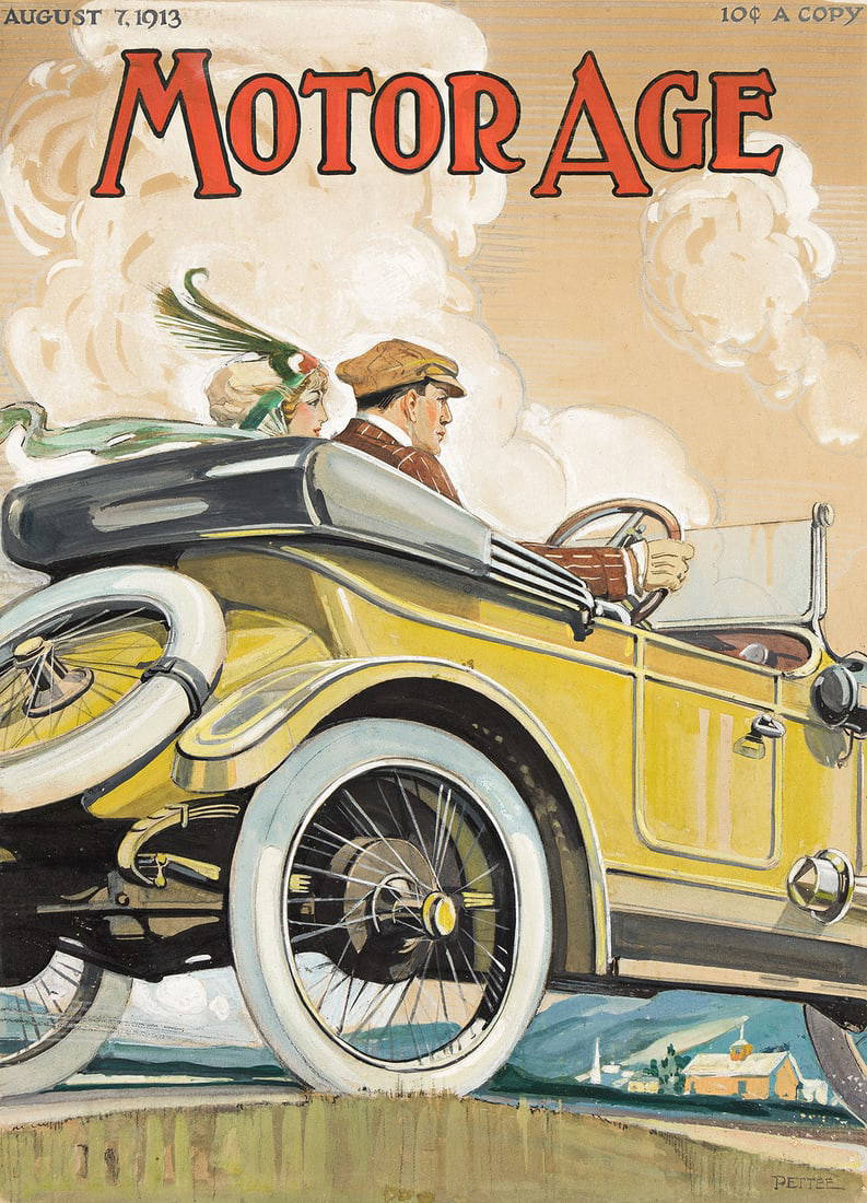 Clinton Pettee (1872-1937) Motor Age. Auction