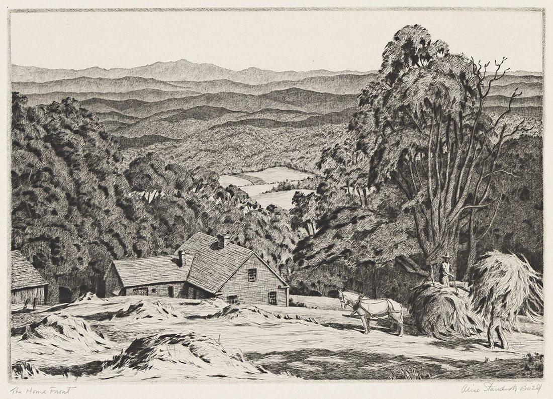 Alice Standish Buell (1892 - 1964) The Home Front. Auction