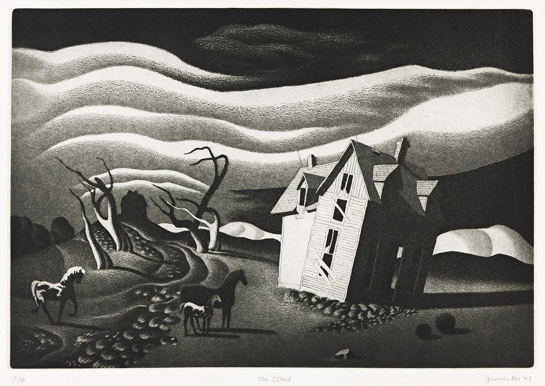 Jesse Jay Mcvicker (1911 - 2004) The Cloud. Auction