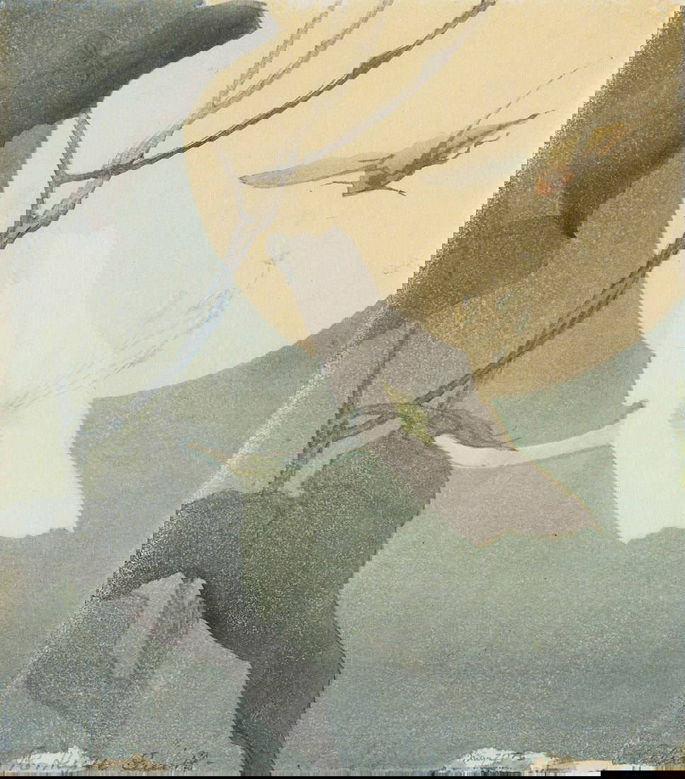 Alice Ravenel Huger Smith (1876 - 1958) Moon-flower And Hawk Moth. Auction