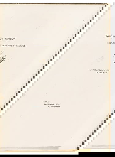 Whistler, James Mcneill (1834 1903) Eden Versus Whistler. The Baronet ...