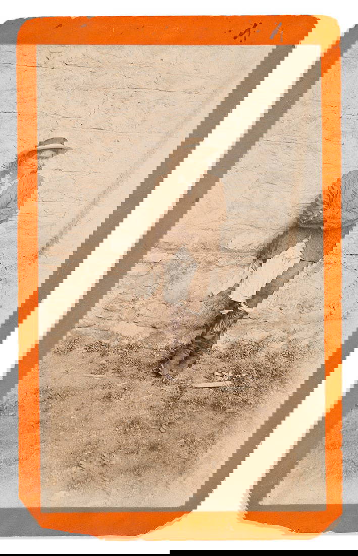 (american Indians.) Eugene K. Sturdevant, Photographer. Promenade Card Of Geronimo During The ...