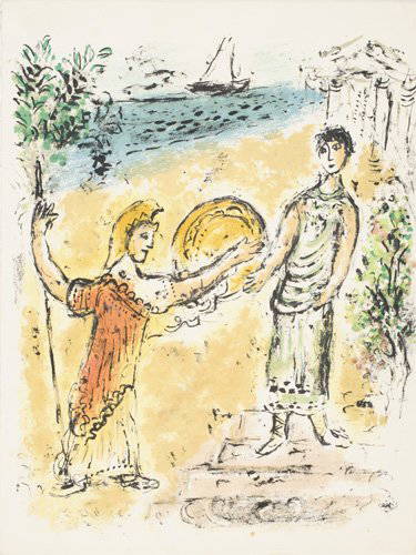 Marc Chagall Athéna Et Télémaque