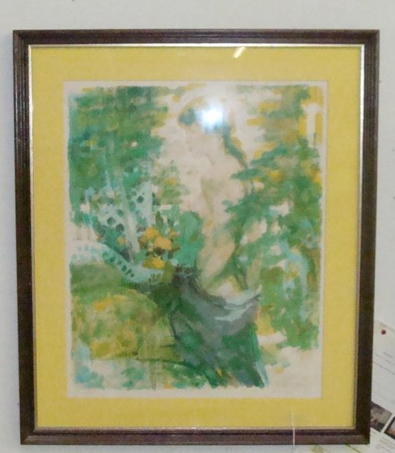 Listed Artist Lithograph in Color by Harrison Rucker