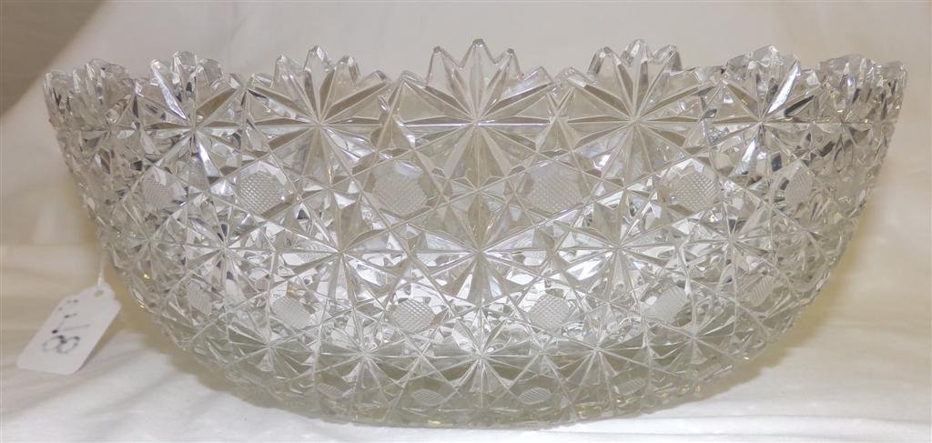 Large Cut Glass Bowl in the Daisy & Button Pattern; - Mar 29, 2014 ...
