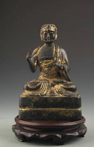 Buy RARE BRONZE GOLD GILT LUOHAN STATUE | William's Auctions, LLC in NY