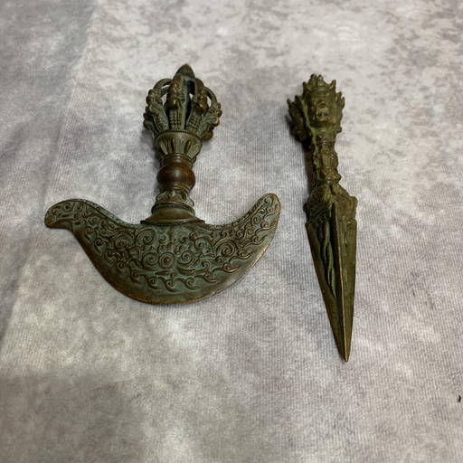 Two Tibetan Buddhist Ritual Instruments