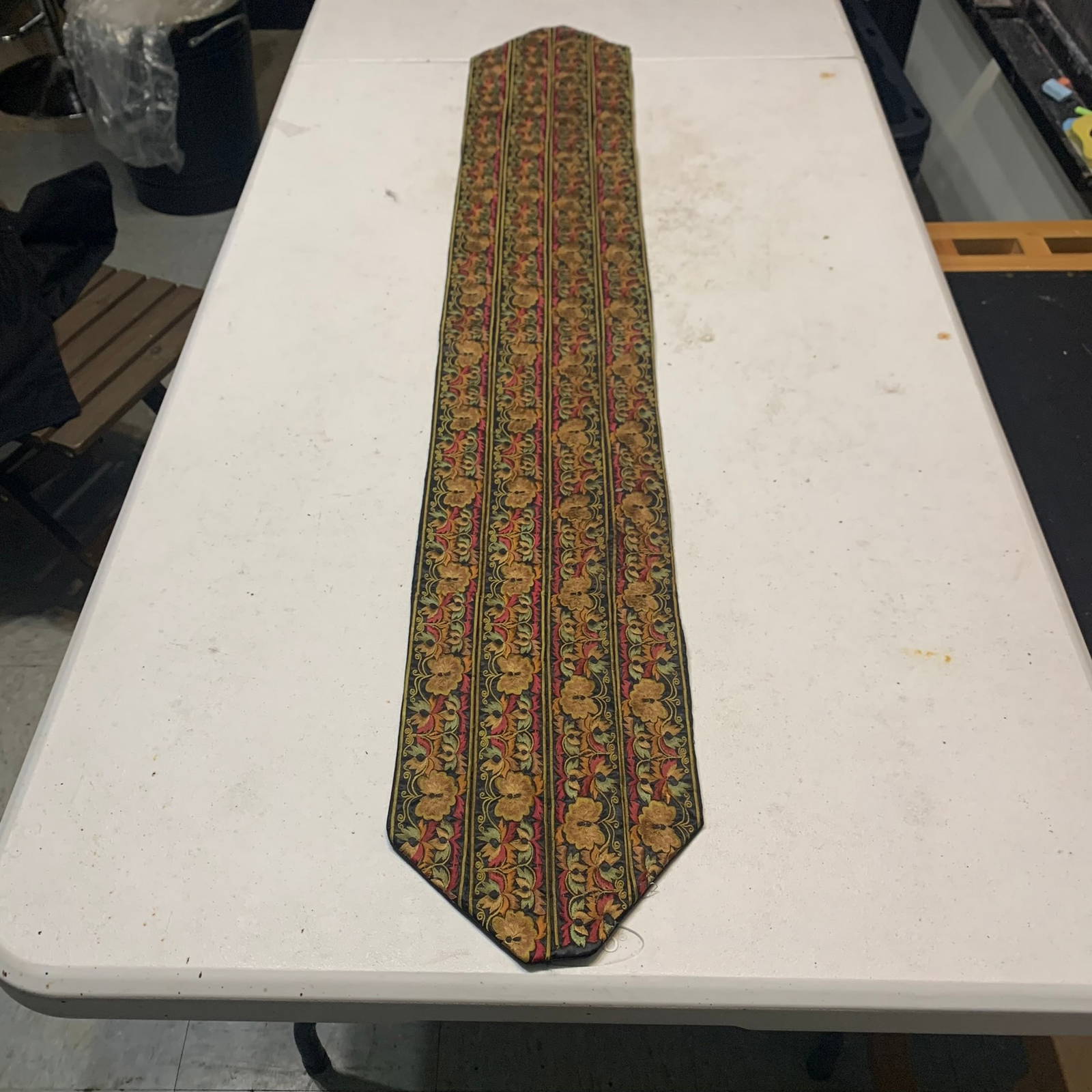 Qing Dynasty Embroidered Tea Table Cover Auction