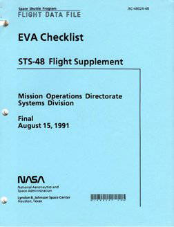 1404: NASA STS-48 EVA Checklist JSC-48024-48 - Oct 28, 2006 | Aurora in CA