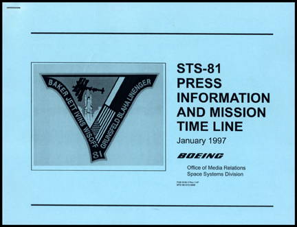 Sts 81 "press Information And Mission Timeline"
