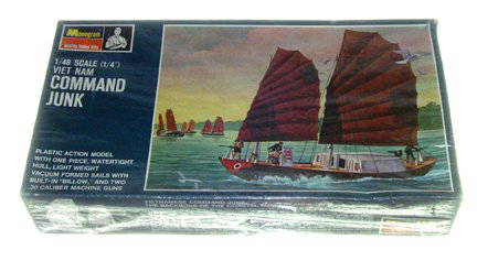 Monogram 1967 Vietnam Command Junk Plastic Model