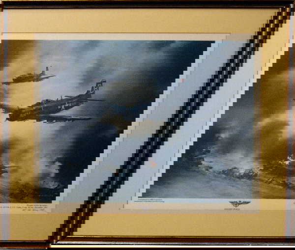 1414: "Douglas A-D4 Skyraider" R. G. Smith Print (19 x