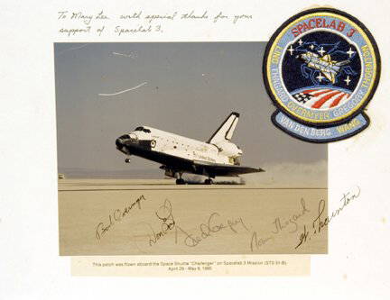 Flown Sts 51b Crew Patch