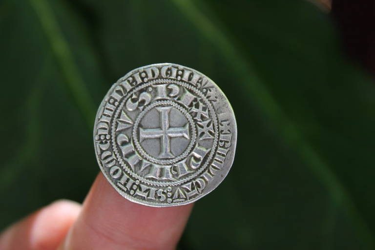 French Silver Coin, Philippus Rex, Gros Tournoise, 1300