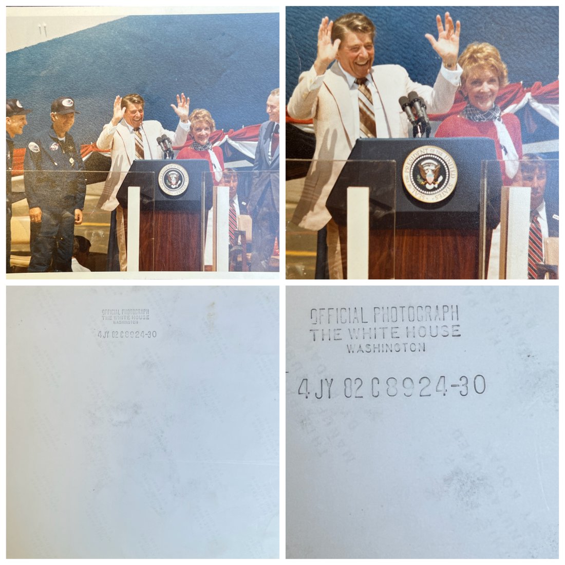 VINTAGE ORIGINAL NASA PHOTO SPACE SHUTTLE COLUMBIA President Ronald ...