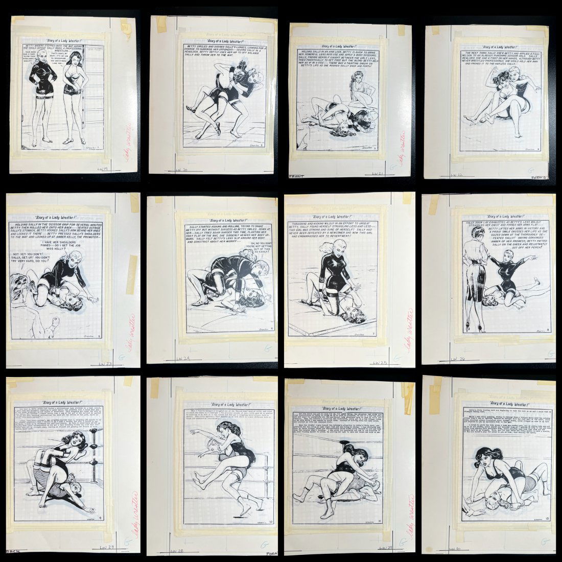 Eric Stanton Diary Of A Lady Wrestler Comics