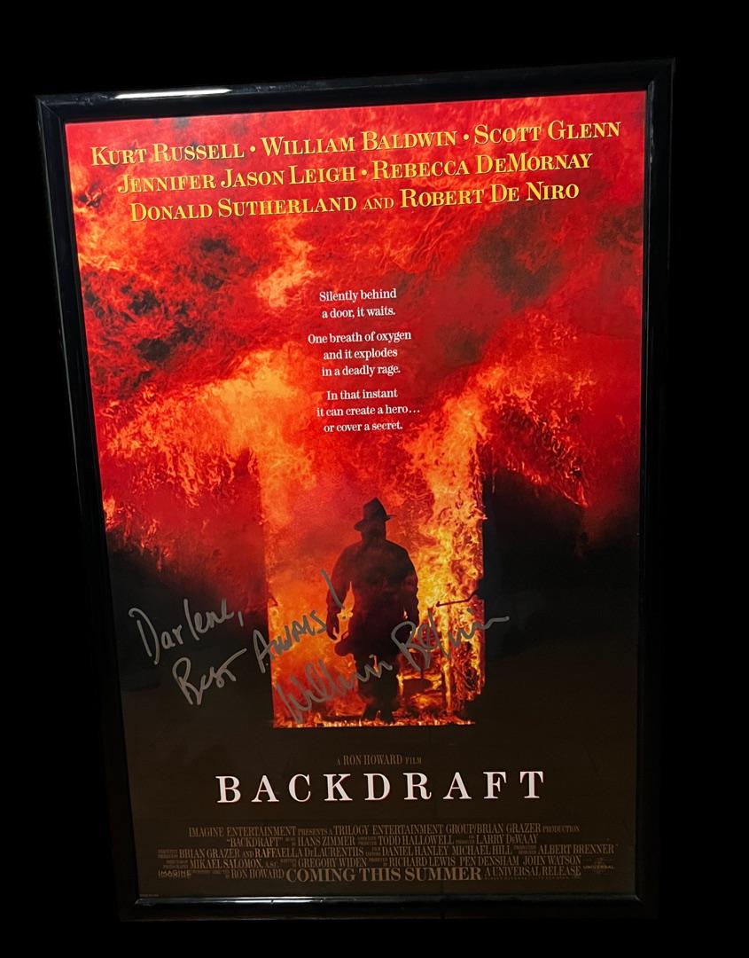 Backdraft Signed Framed Poster