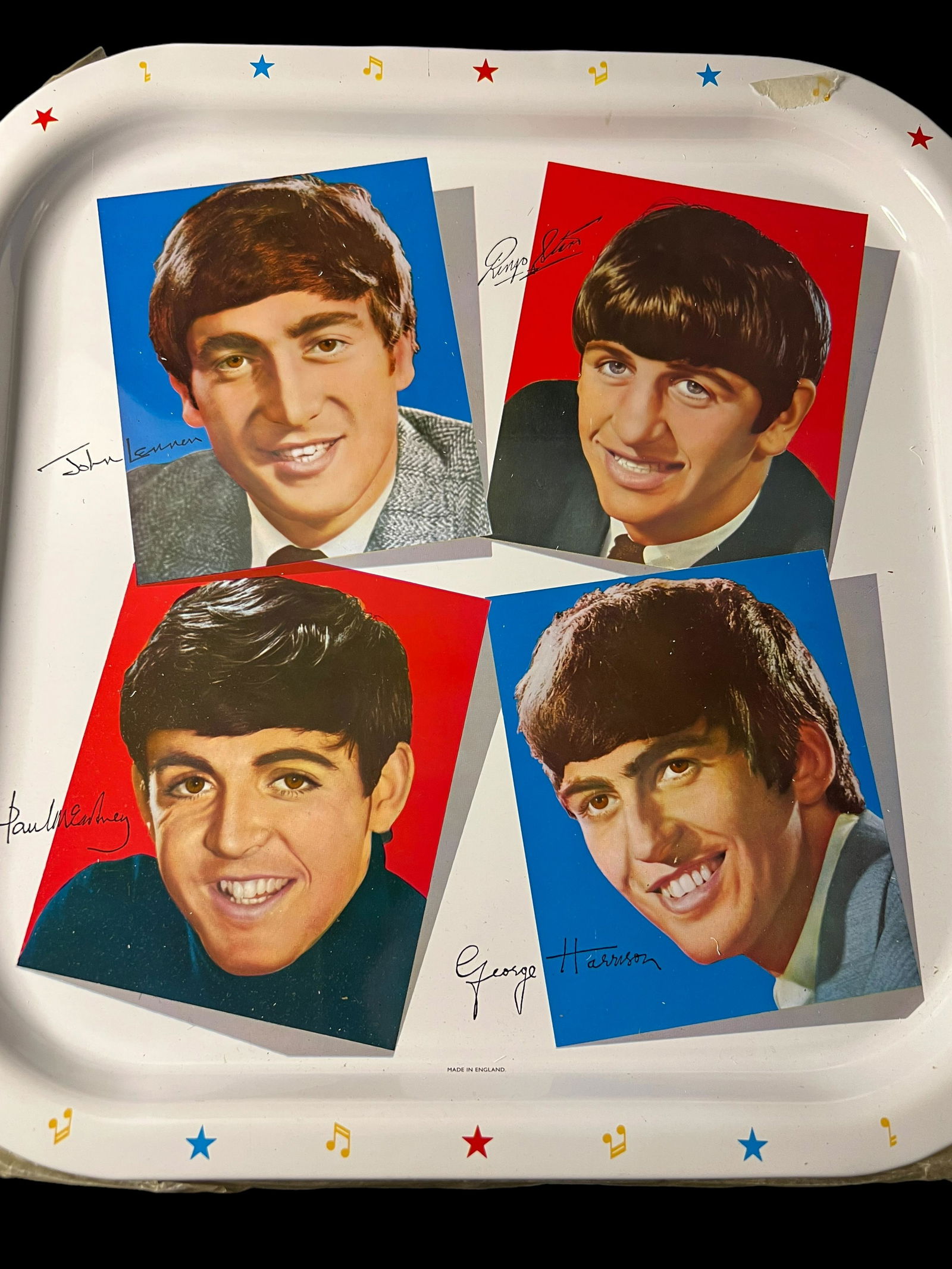 The Beatles Original 1964 Serving Tray By Worcester Ware Great Britain ...