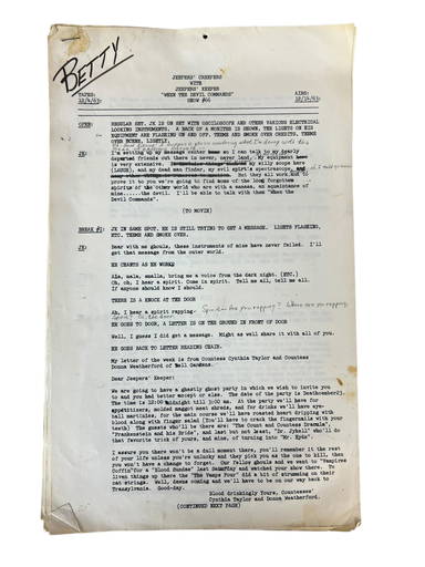 Jeepers Creepers Keeper Theater Tv Series Horror Show Screen Play ...