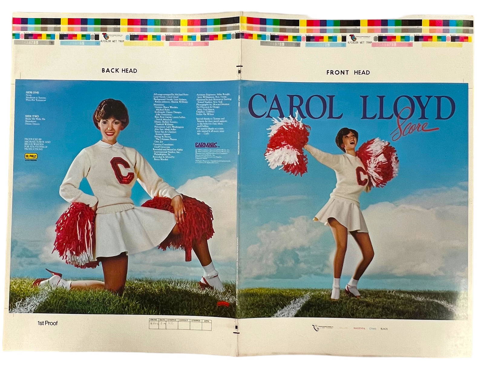 Carol Lloyd Score Album Vinyl Record Cover Original Printers Proof ...