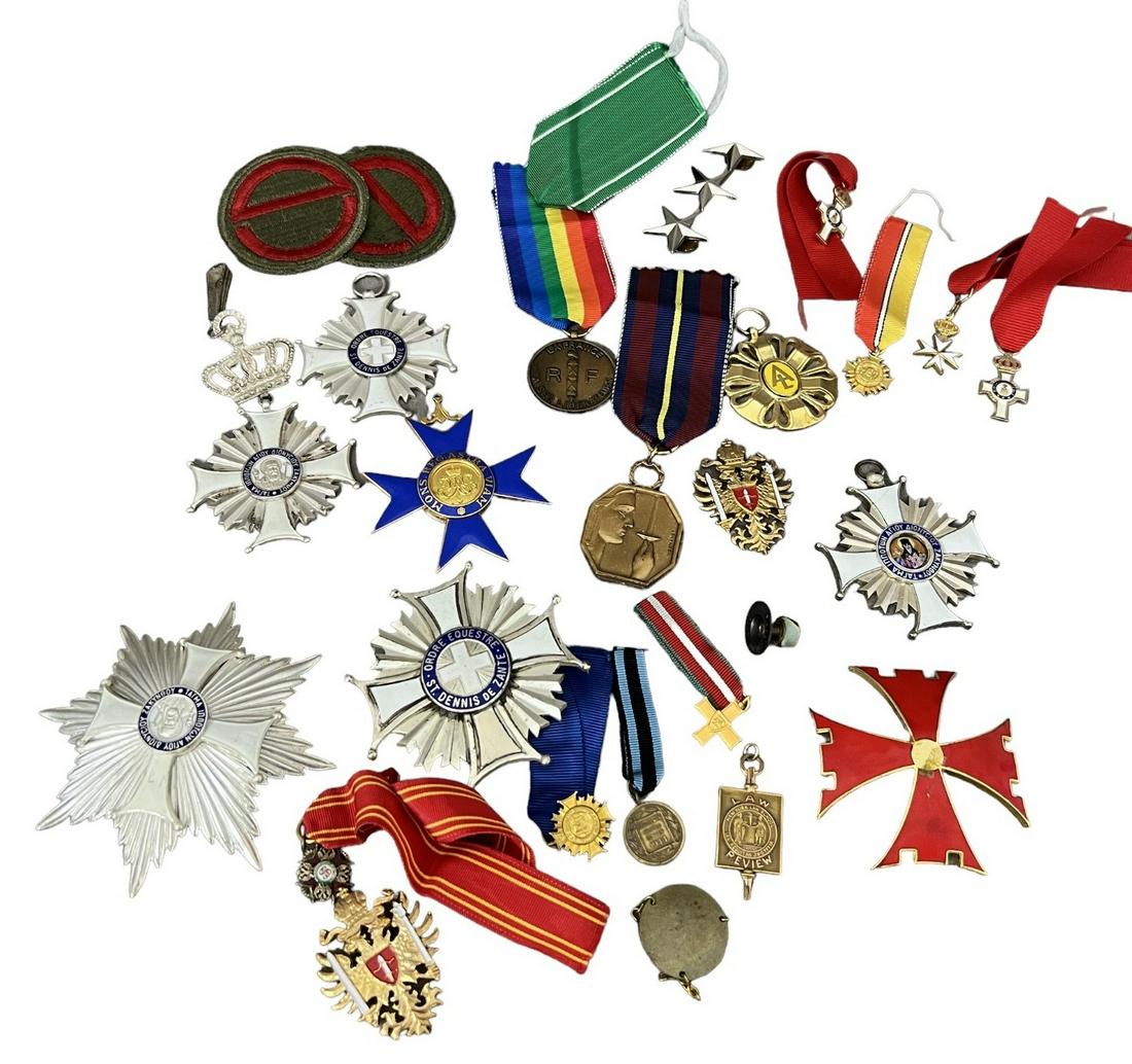 Vintage Military Medal Order Collection Lot Auction