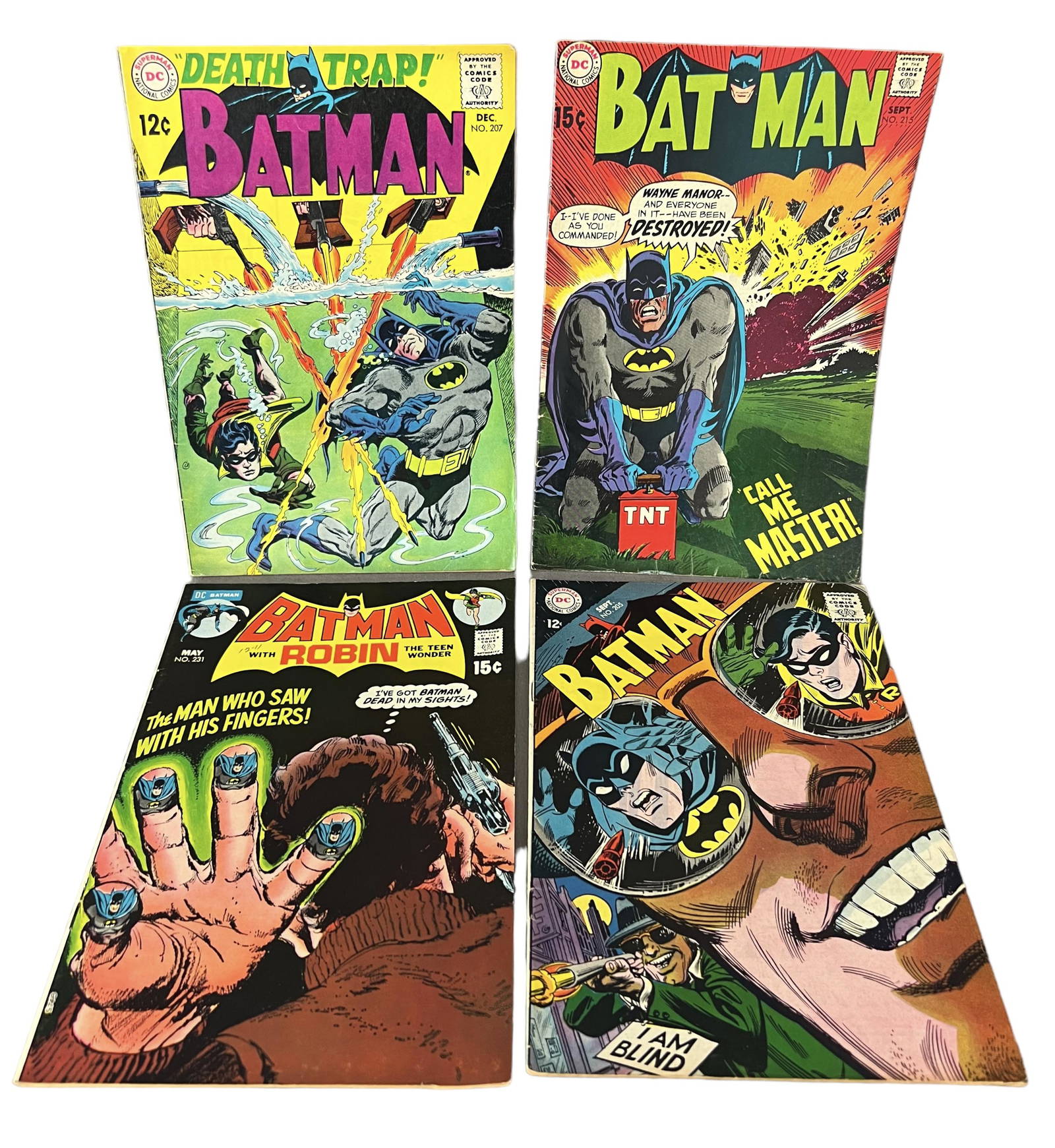 Batman Comic Book Collection Lot Dc Comics 207, 215, 205, 231 Auction