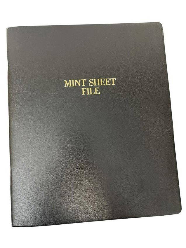 Vintage Mint Sheet File With Stamps Auction