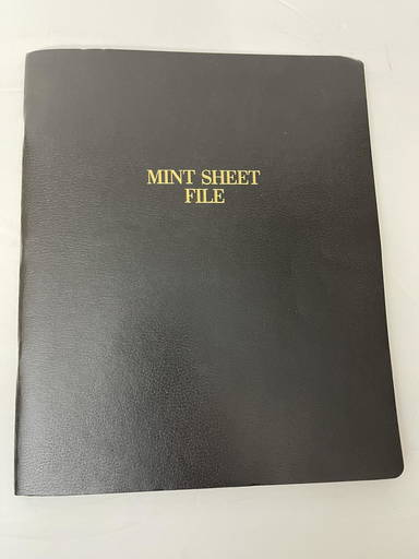 Vintage Mint Sheet File With Stamps