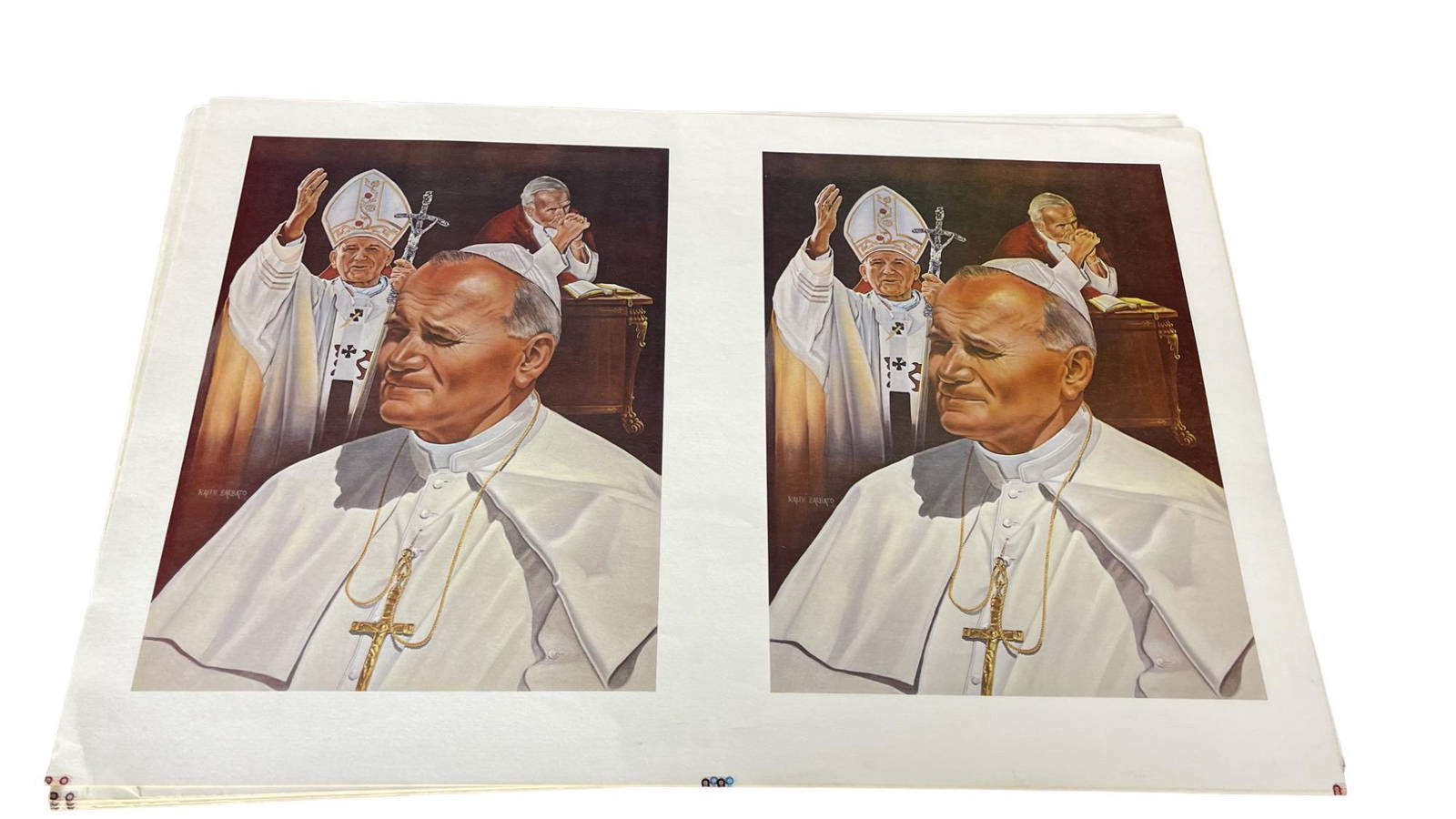 Ralph Barbato Printers Proof Collection Of The Pope Auction