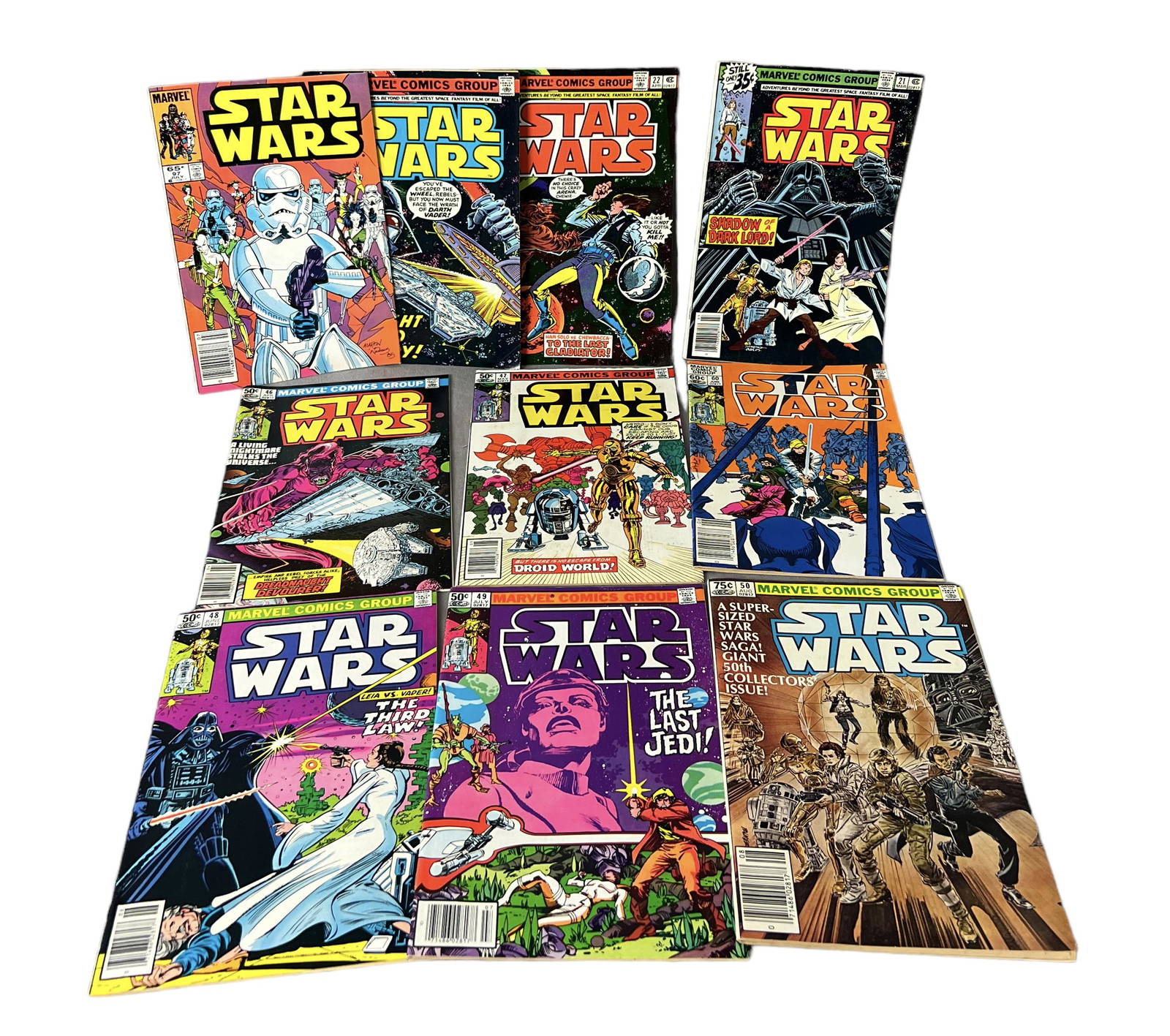 Star Wars Vintage Comic Book Collection Lot Auction
