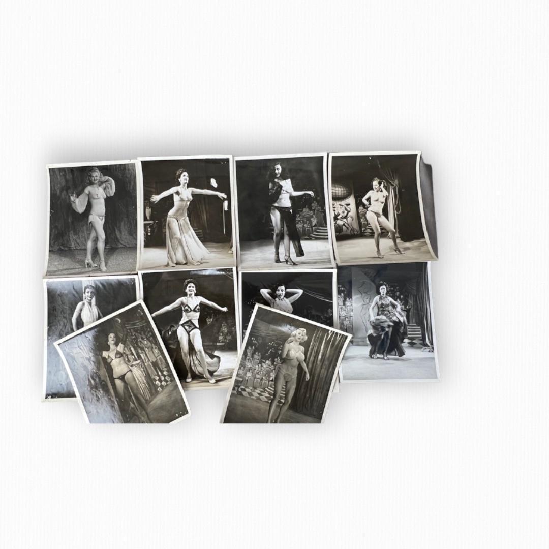 Vintage 1950's Original Burlesque Nude Pin Up Model Risque Photo 8x10 ...