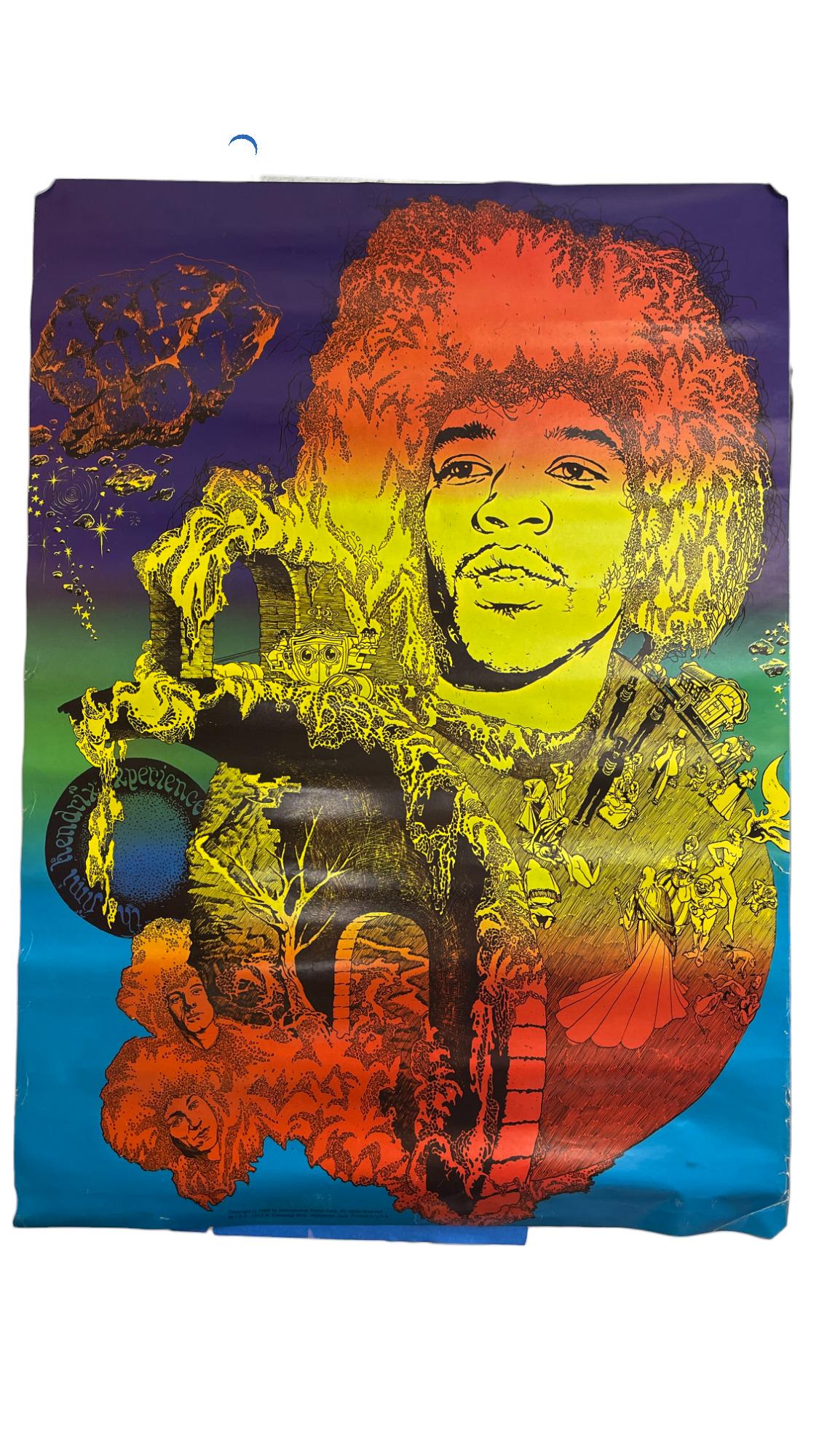 Jimi Hendrix "experience" 1968 Poster Auction