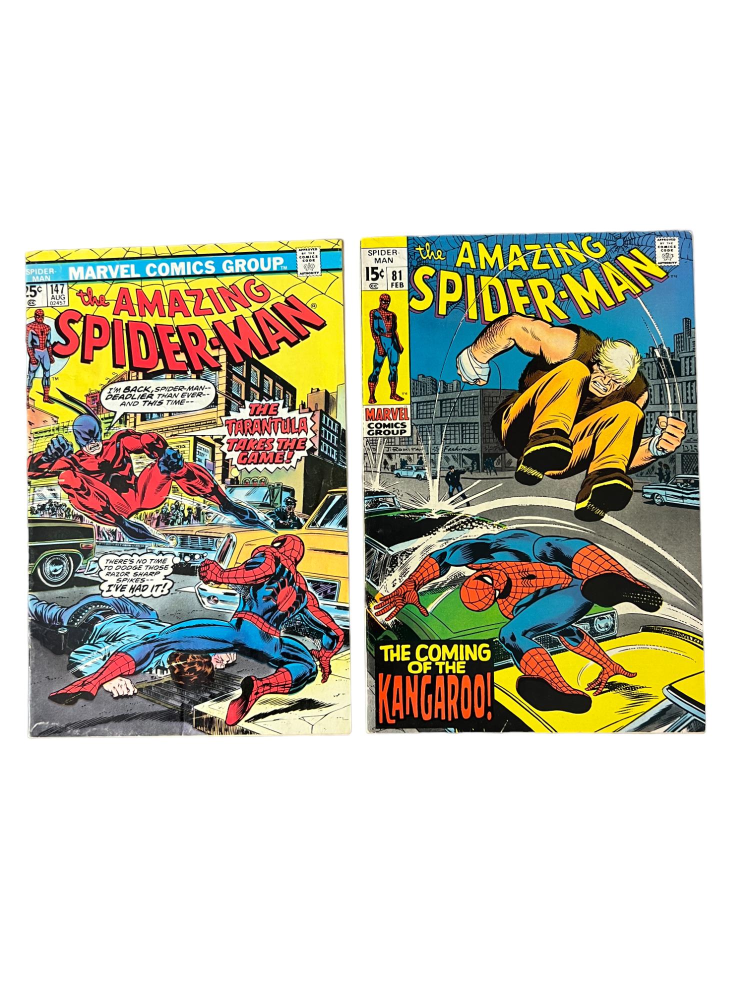 Amazing Spider-man # 81, 147 Marvel Vintage Comic Book Collection Lot ...