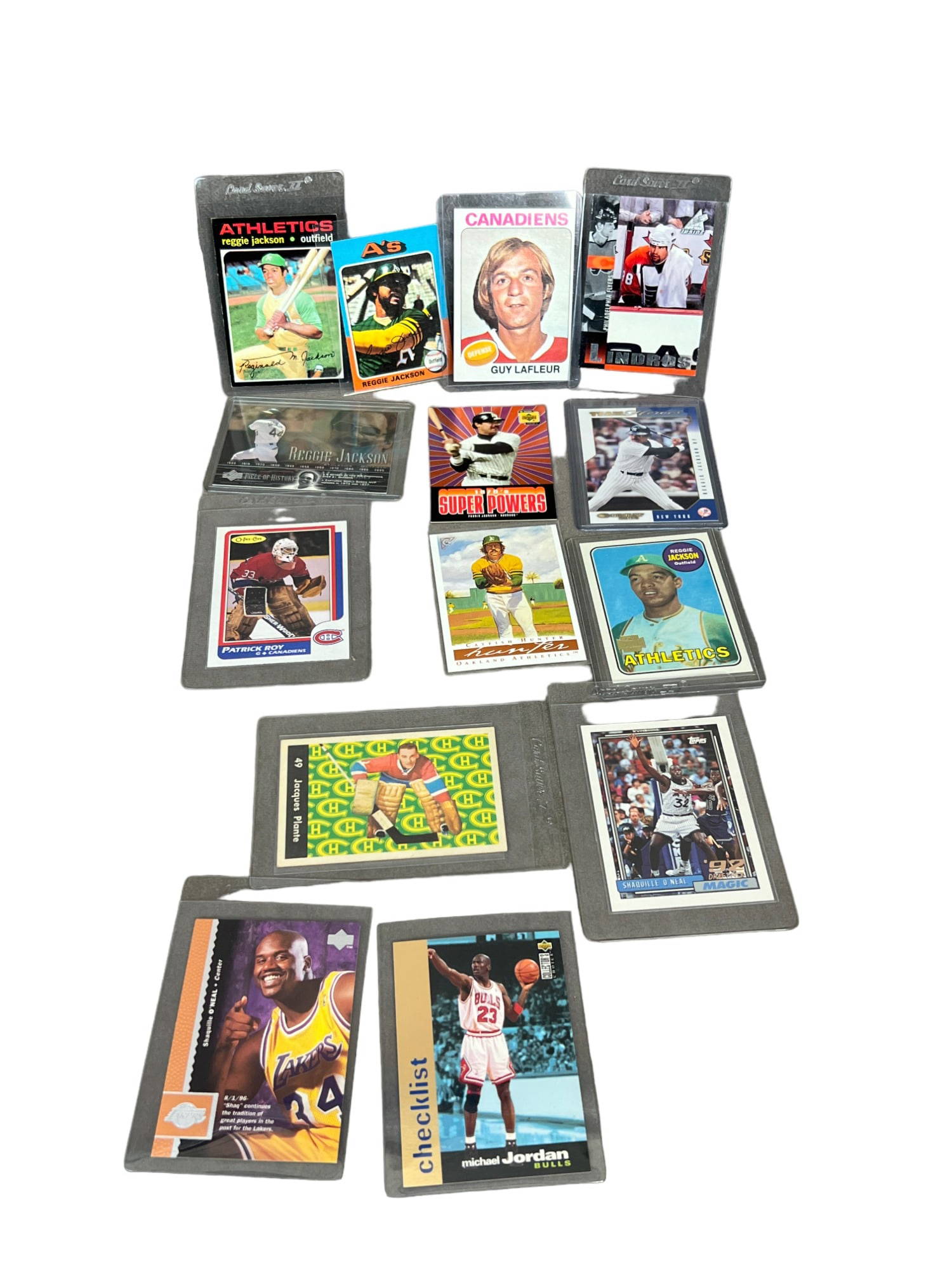 Vintage Nba Nhl Basketbal Card Collection Lot Jacques Plante Reggie ...