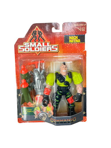 Vintage 1998 Small Soldiers Commando Nick Nitro Action Figure