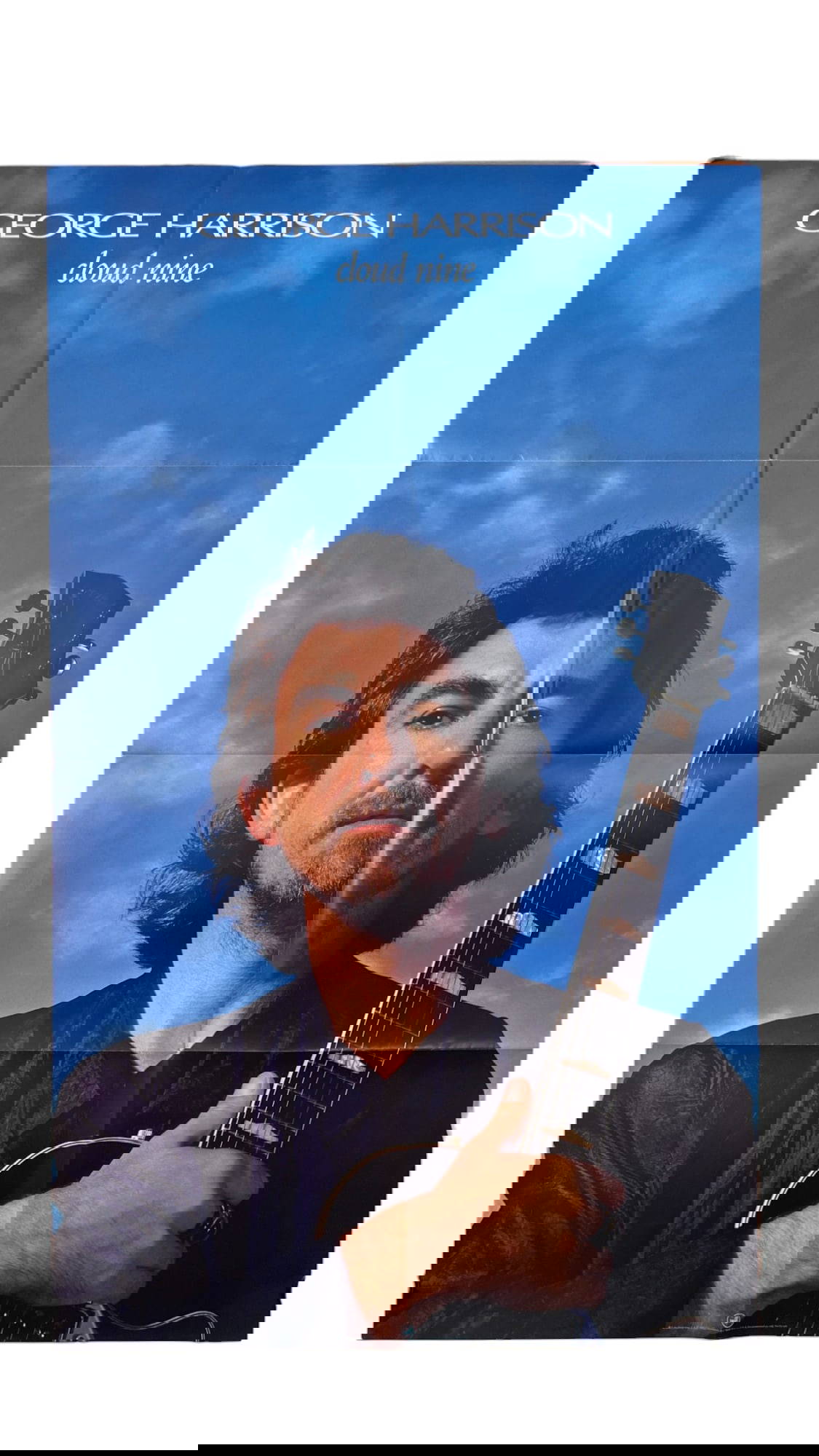 The Beatles - George Harrison - Cloud Nine Vintage Original Poster Auction