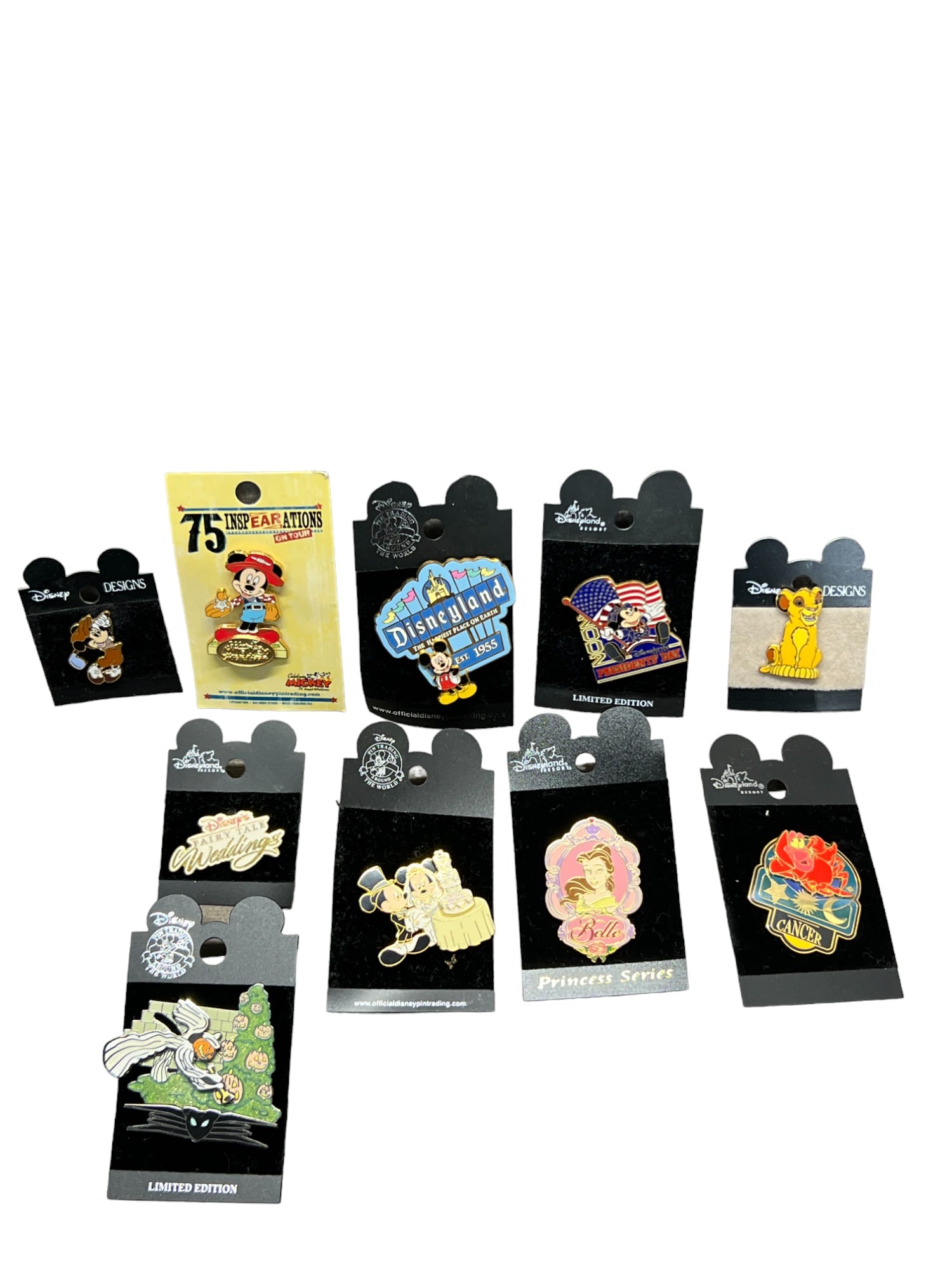 Disney Disneyland Vintage Trading Pin Collection Lot Limited Edition Le ...