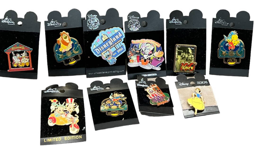 Disney Disneyland Vintage Trading Pin Collection Lot Limited Edition Le