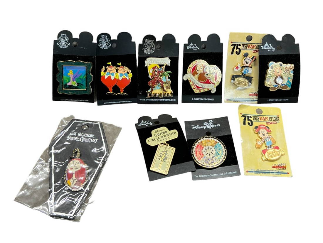 Disney Disneyland Vintage Trading Pin Collection Lot Limited Edition Le ...