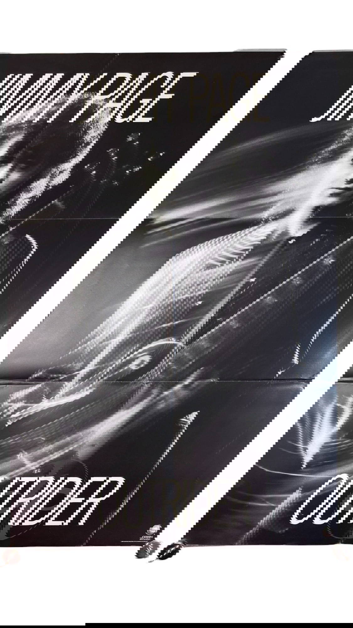 Jimmy Page - Outrider Vintage Original 1988 Promotional Poster Auction