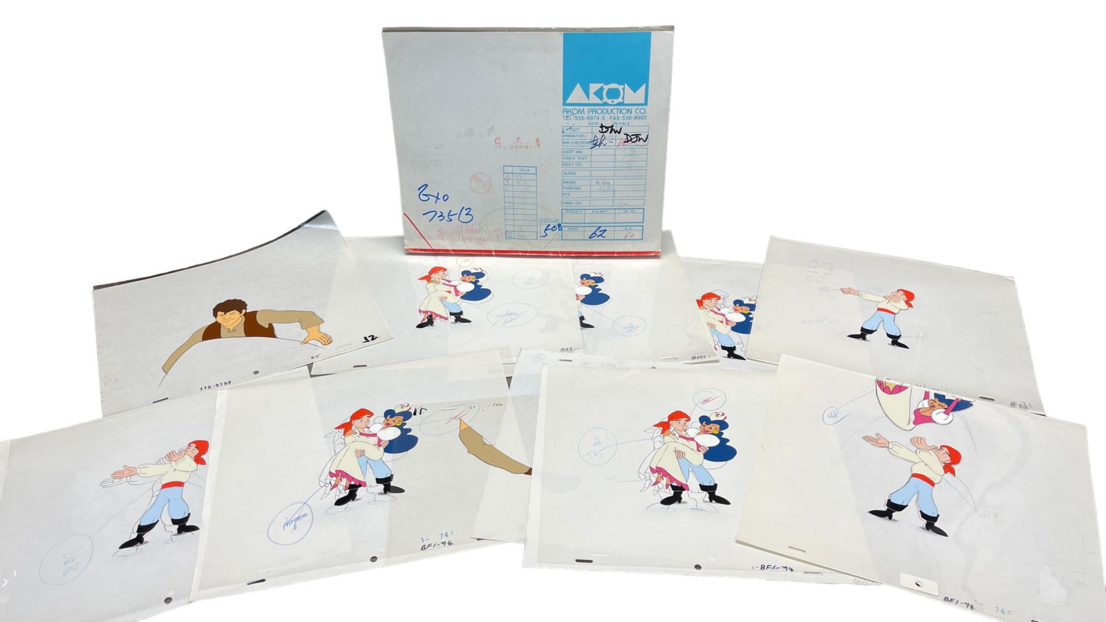 Vintage Animation Cel Collection Lot Auction