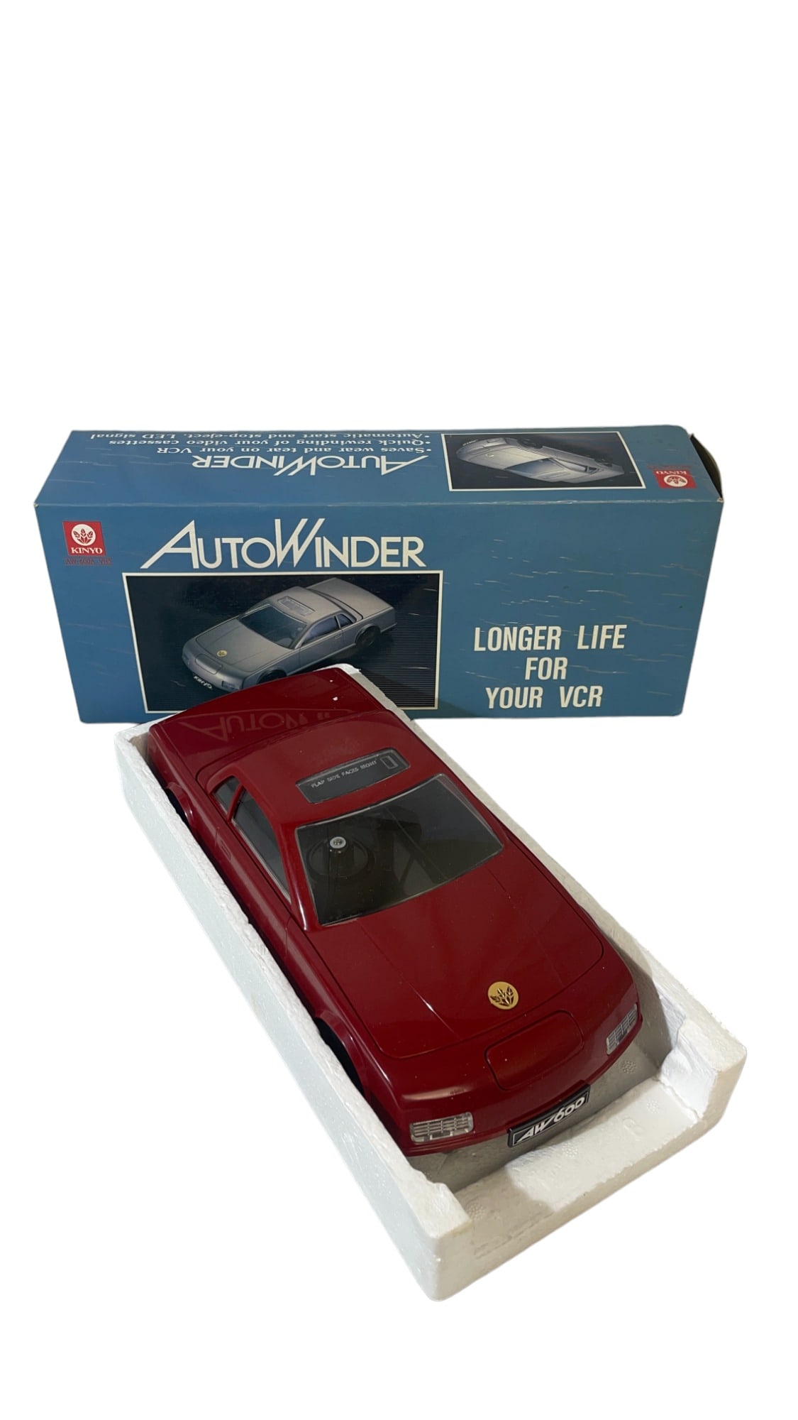 Kinyo Autowinder Aw-600v Vhs Silver Car Shaped Auto Rewinder Auction