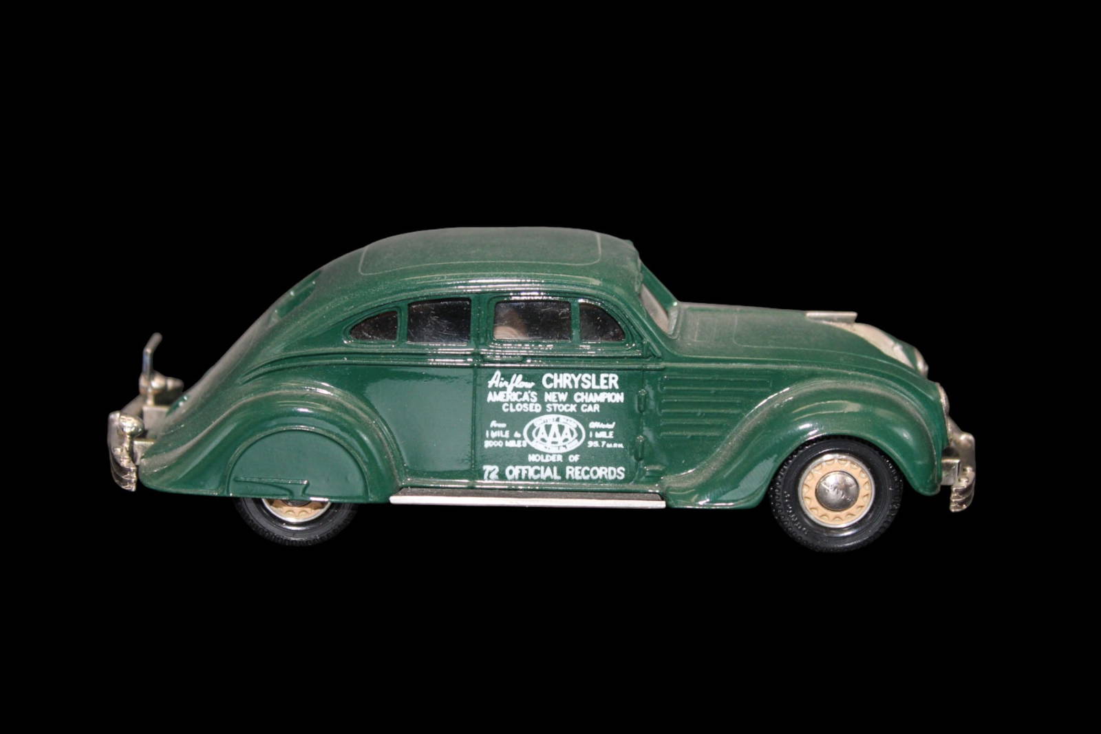 Vintage Model Car 1:43 Green Chrysler Airflow 34 Durham Classics Auction